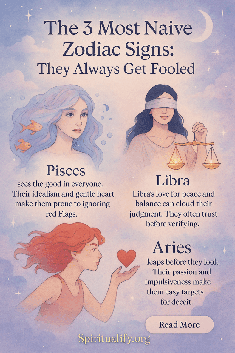 The 3 Most Naive Zodiac Signs: They Always Get Fooled