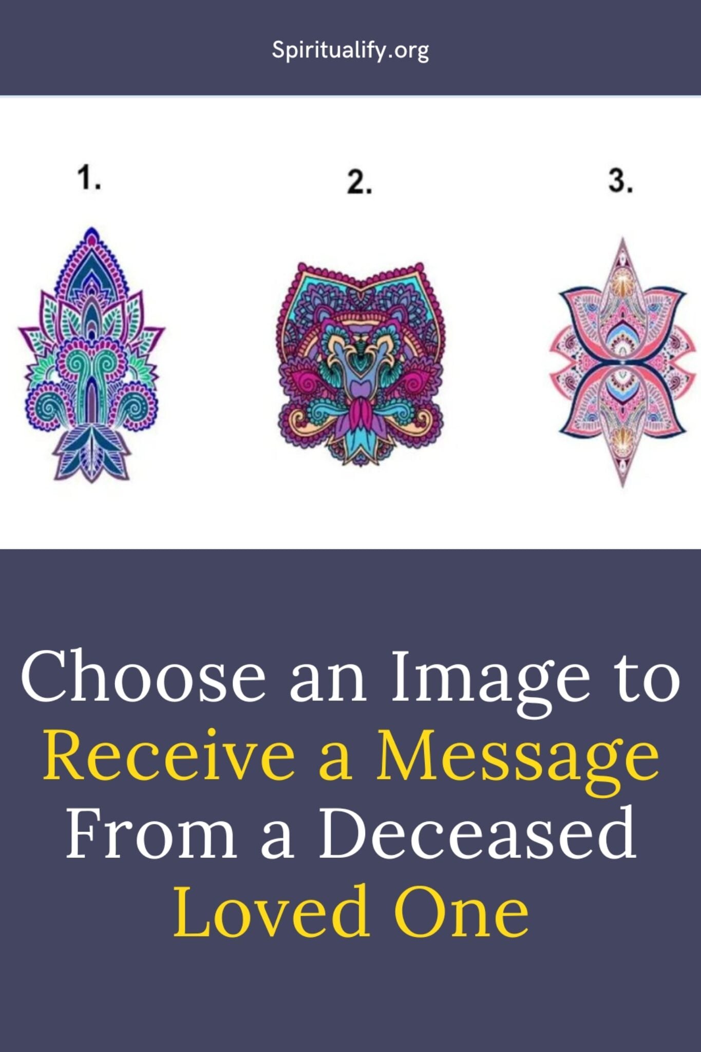 Choose an Image to Receive a Message From a Deceased Loved One