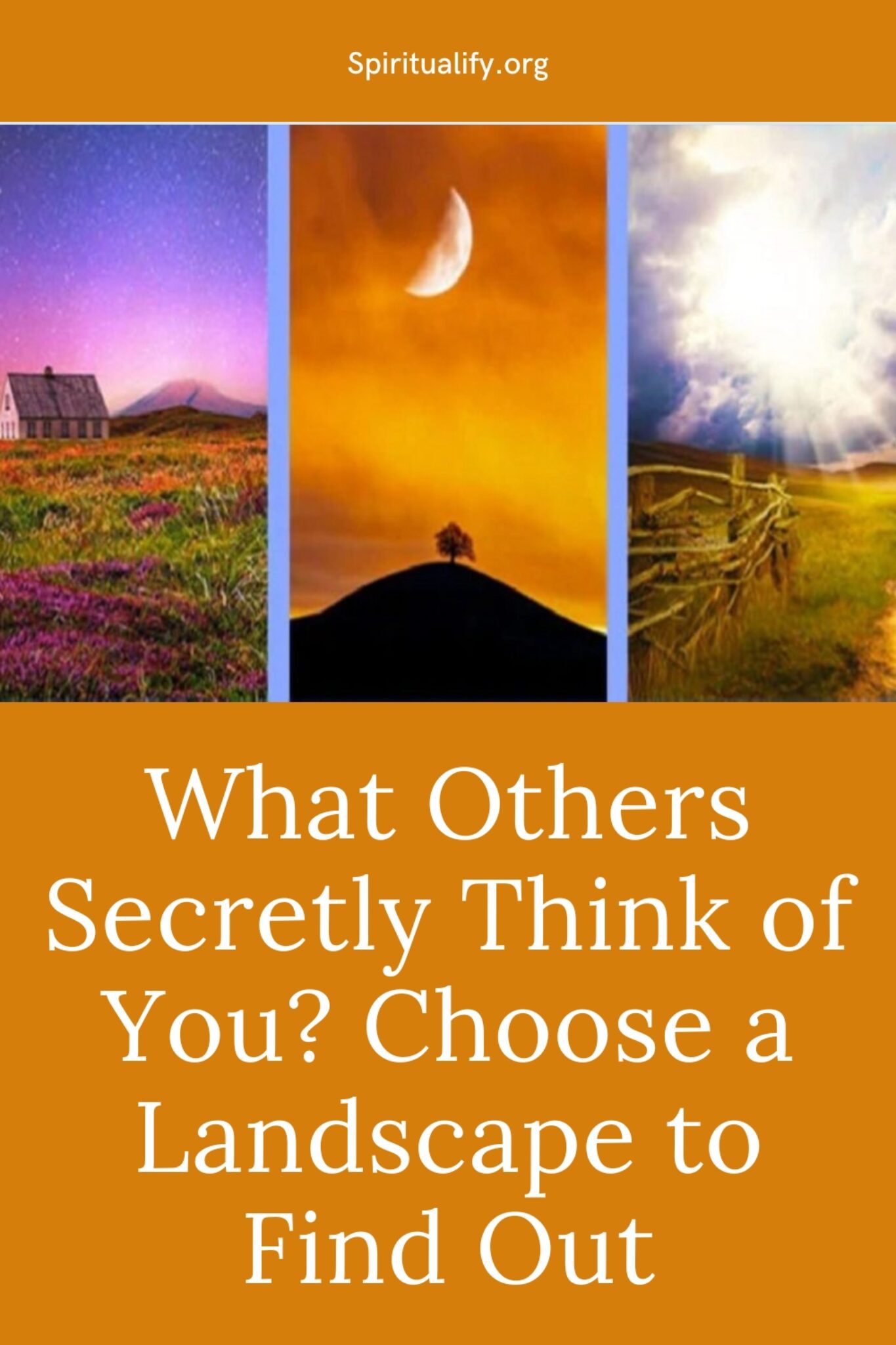 What Others Secretly Think of You? Choose a Landscape to Find Out