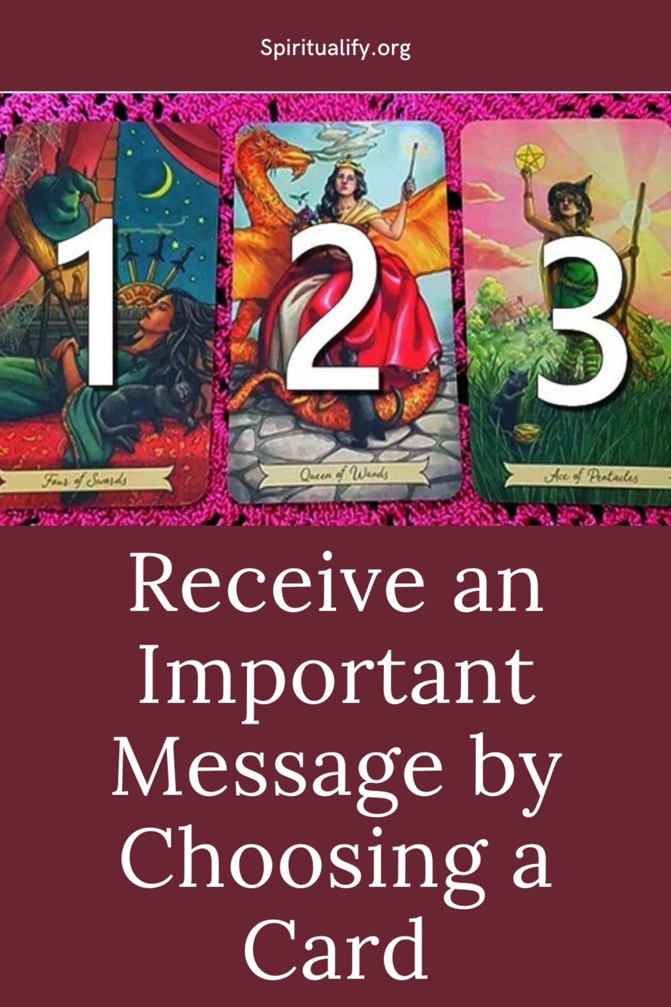 Receive an Important Message by Choosing a Card