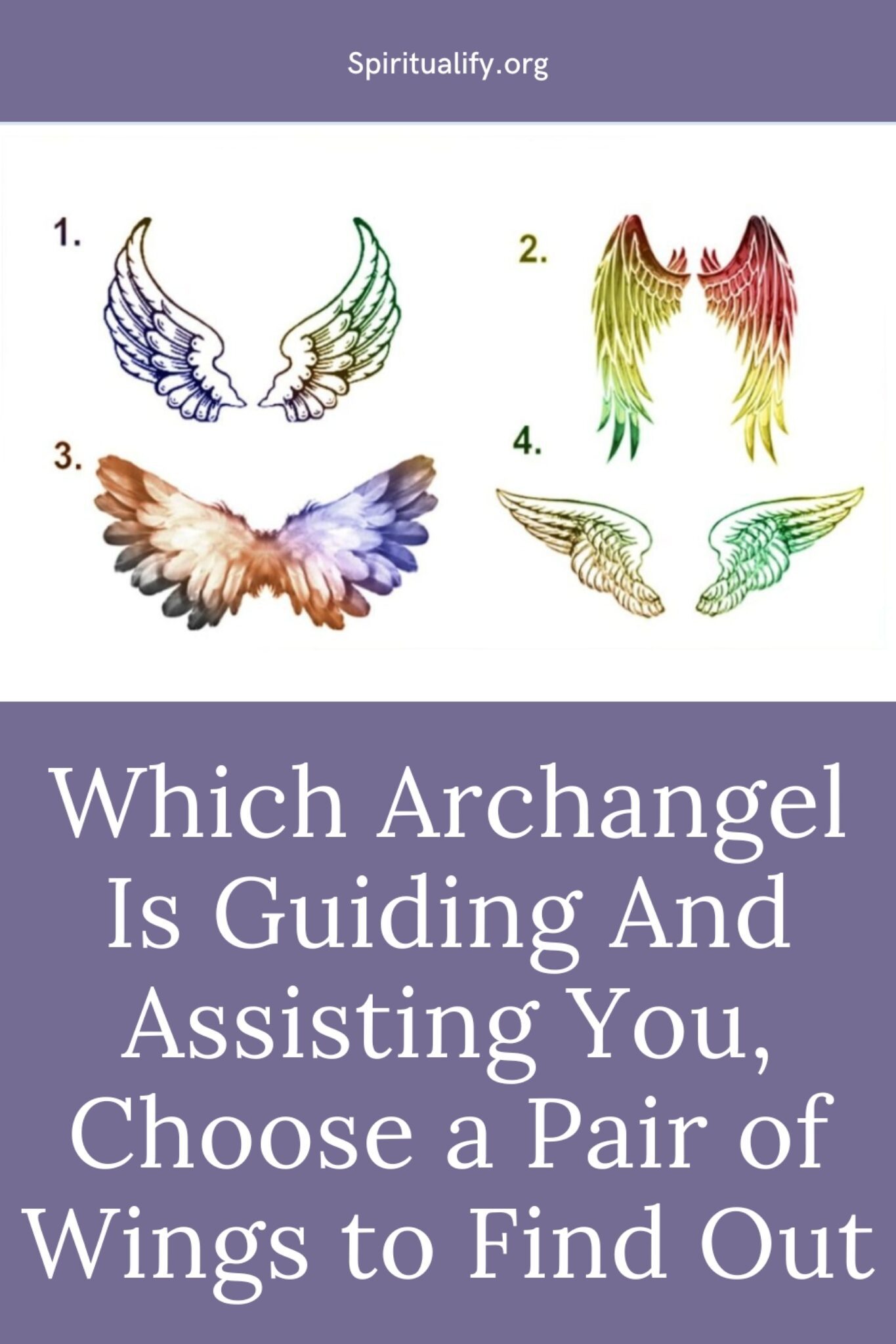 Which Archangel Is Guiding And Assisting You, Choose a Pair of Wings to ...