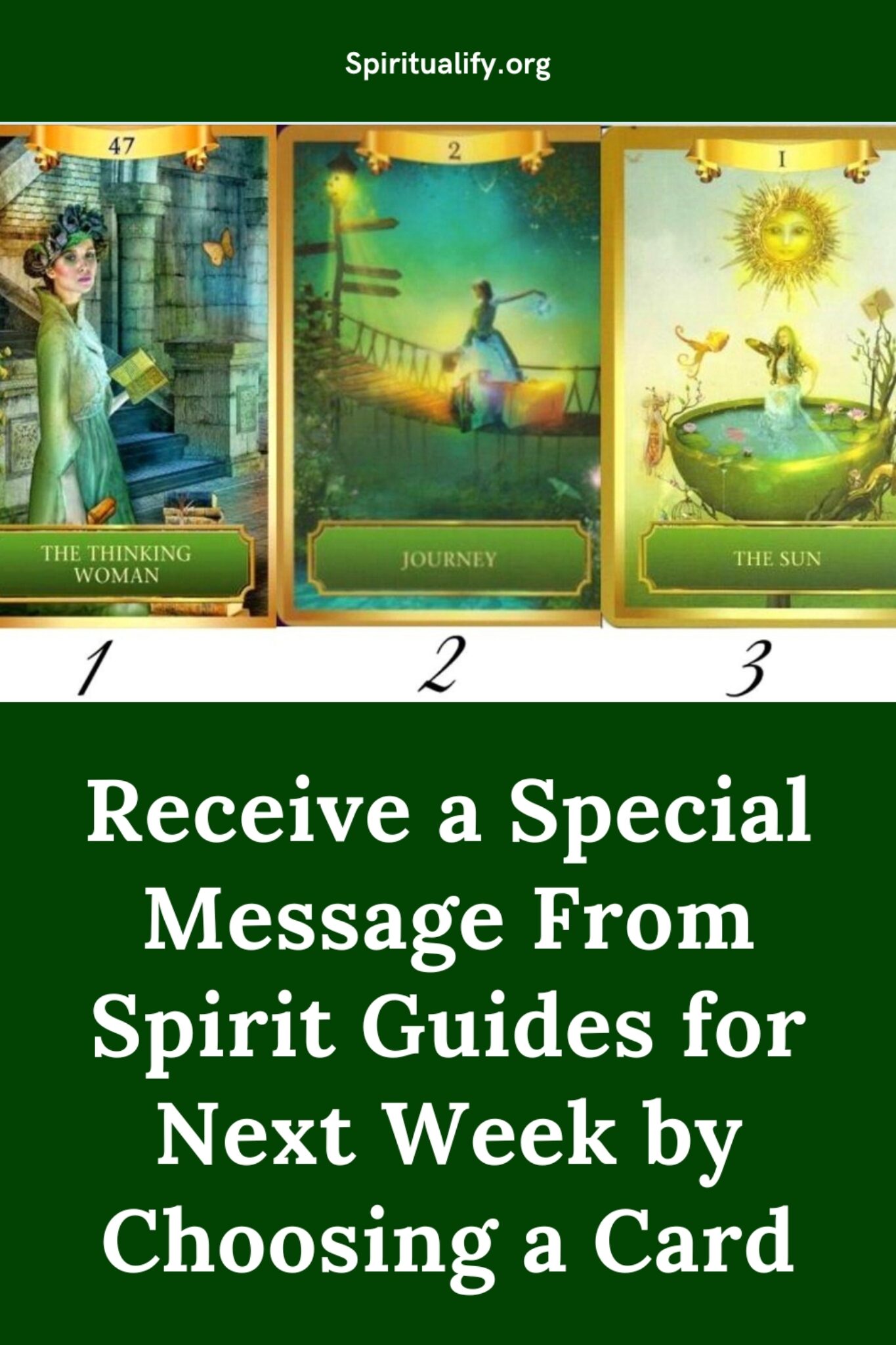 Receive a Special Message From Spirit Guides for Next Week by Choosing ...