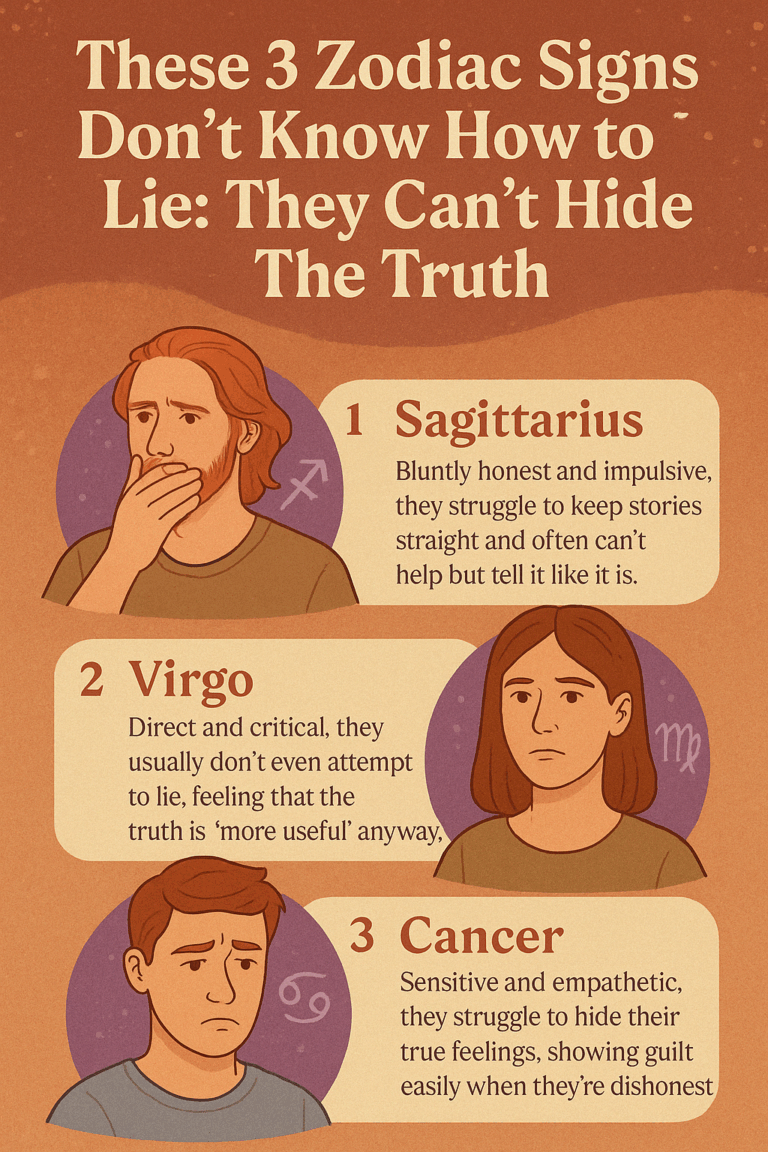 These 4 Zodiac Signs Don't Know How to Lie: They Can't Hide The Truth