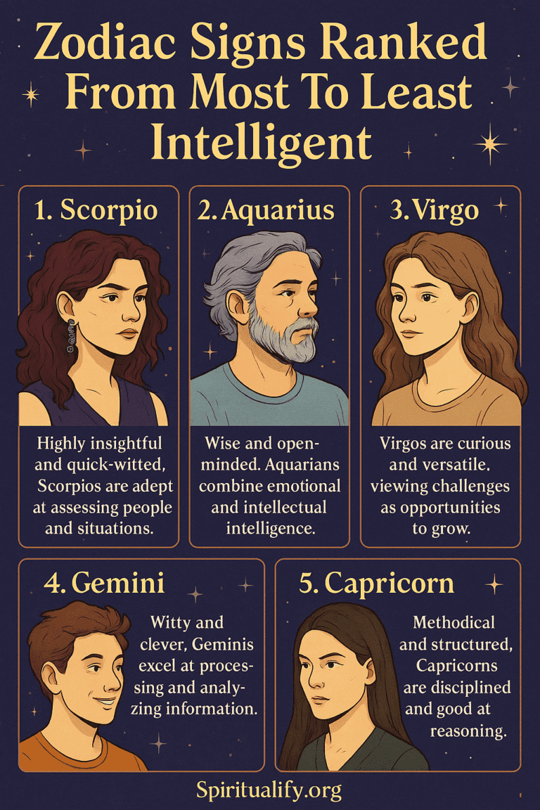 Zodiac Signs Ranked From Most To Least Intelligent - Spiritualify