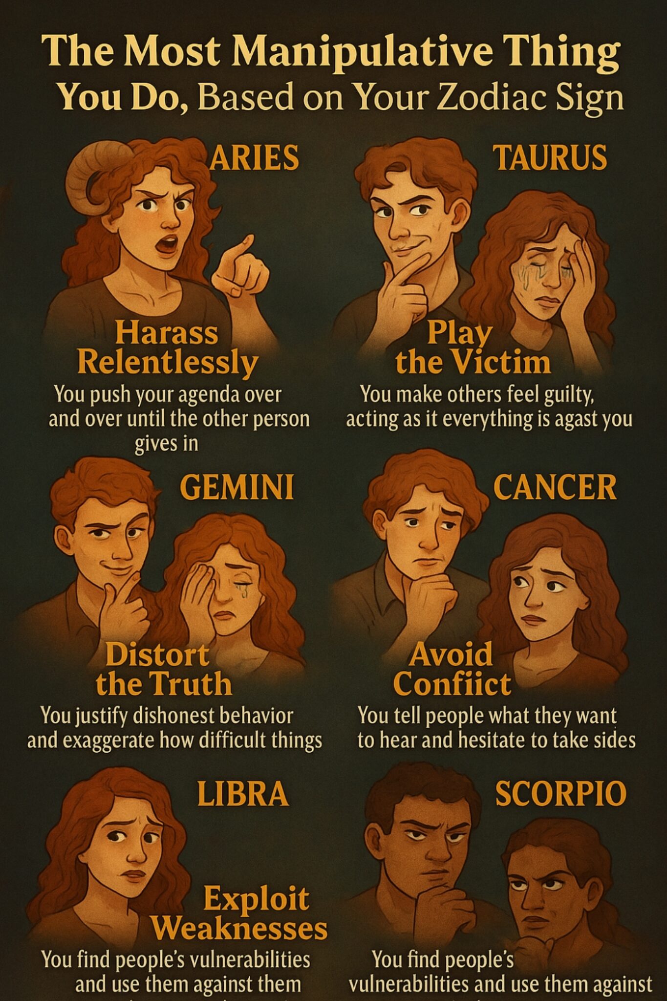 The Most Manipulative Thing You Do, Based on Your Zodiac Sign