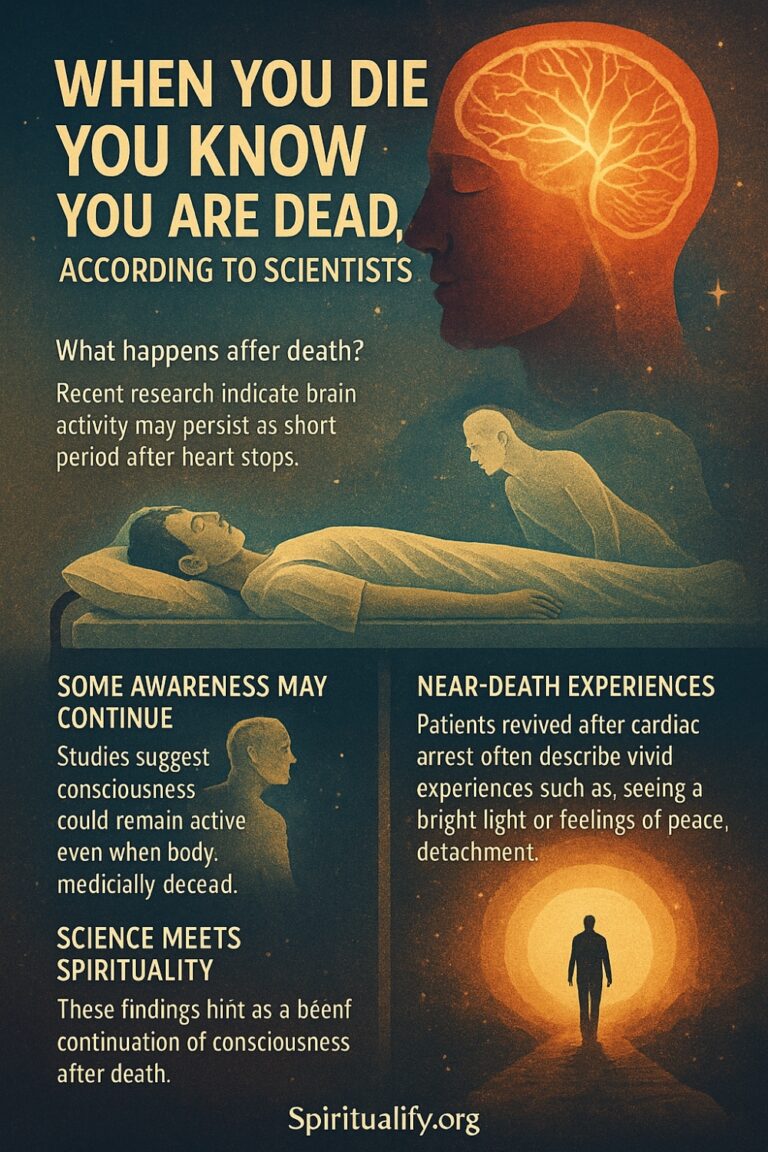 When You Die You Know You Are Dead, According to Scientists